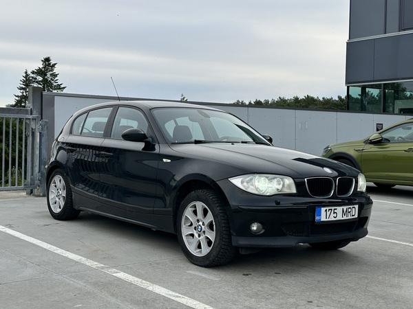 Black BMW 116 2005 in Tallinn, with an engine capacity of 1.60 L and mileage of 307 thousand km for 2400 €, photo 1 on AUTOMOTO.COM.LV