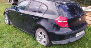 Black BMW 116 2005 in Vilnius, with an engine capacity of 1.60 L and mileage of 192 thousand km for 780 €, photo 6 on AUTOMOTO.COM.LV
