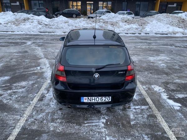 Melns BMW 116 2006 Klaipėda, ar dzinēja tilpumu 1.60 L un nobraukumu 288 tūkst. km par 3299 €, foto 5 vietnē AUTOMOTO.COM.LV