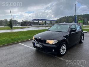 Black BMW 116 2006 in Riga, with an engine capacity of 1.60 L and mileage of 231 thousand km for 2100 €, photo 1 on AUTOMOTO.COM.LV