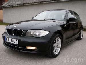 Black BMW 116 2007 in Valka, with an engine capacity of 1.60 L and mileage of 212 thousand km for 3200 €, photo  on AUTOMOTO.COM.LV