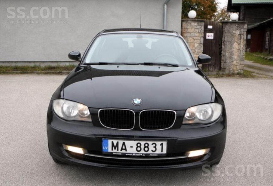Black BMW 116 2007 in Valka, with an engine capacity of 1.60 L and mileage of 212 thousand km for 3200 €, photo 3 on AUTOMOTO.COM.LV