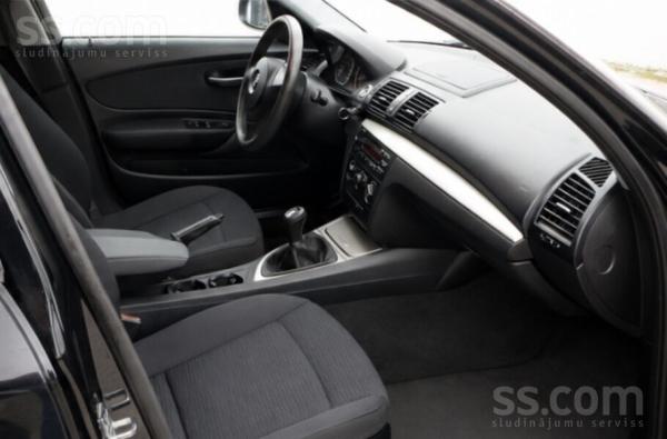Black BMW 116 2007 in Valka, with an engine capacity of 1.60 L and mileage of 212 thousand km for 3200 €, photo 8 on AUTOMOTO.COM.LV