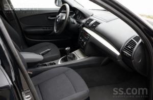 Black BMW 116 2007 in Valka, with an engine capacity of 1.60 L and mileage of 212 thousand km for 3200 €, photo 9 on AUTOMOTO.COM.LV
