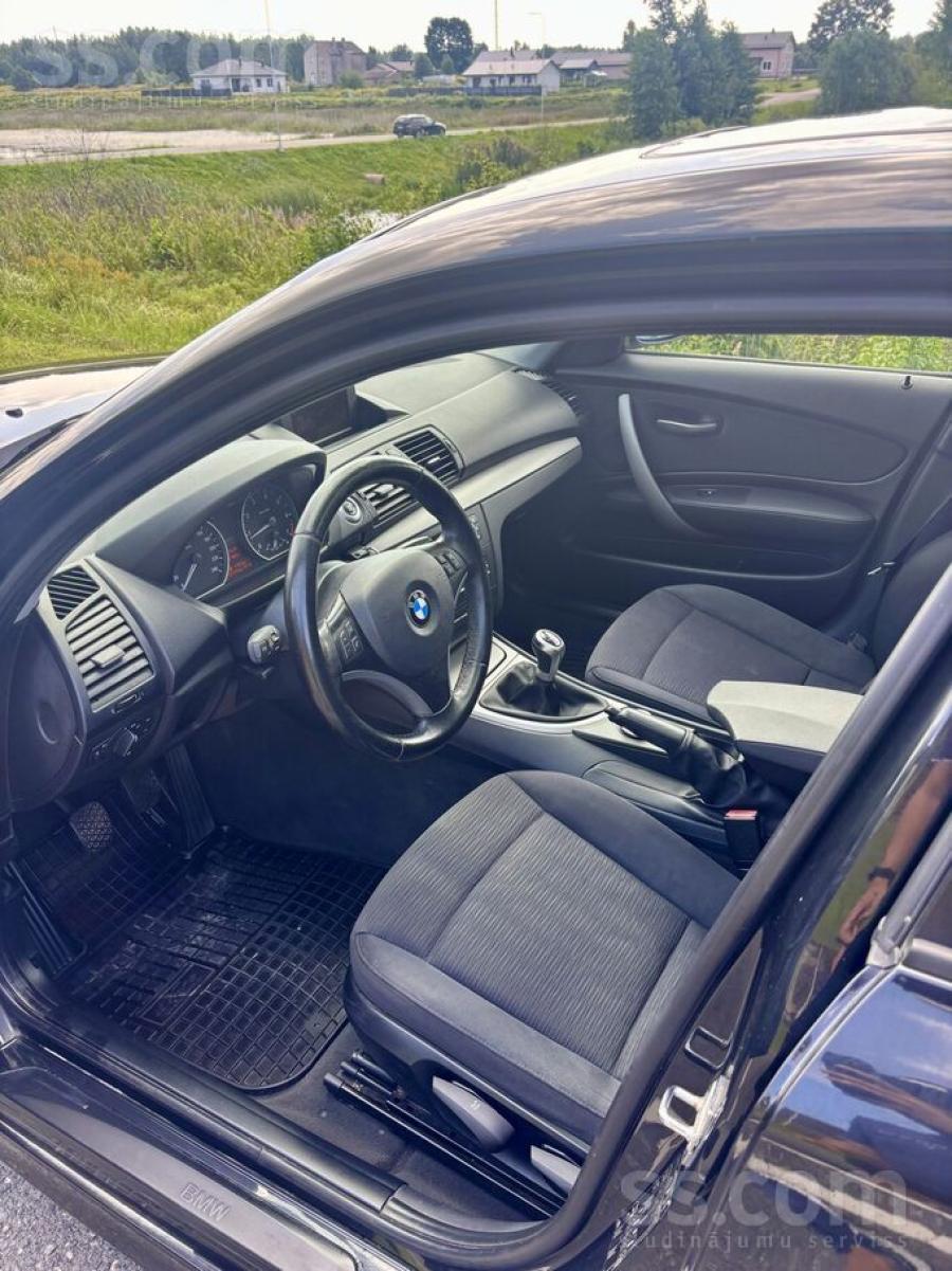 Melns BMW 116 2007 Ogre, ar dzinēja tilpumu 1.60 L un nobraukumu 225 tūkst. km par 2200 €, foto 9 vietnē AUTOMOTO.COM.LV