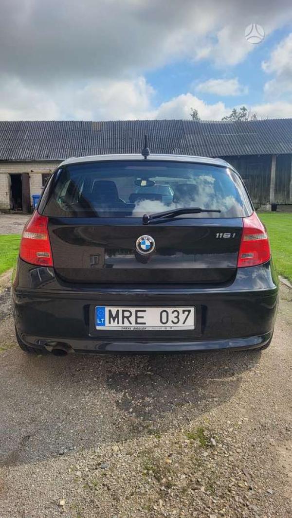 Melns BMW 116 2008 Marijampole, ar dzinēja tilpumu 1.60 L un nobraukumu 166 tūkst. km par 3900 €, foto 4 vietnē AUTOMOTO.COM.LV