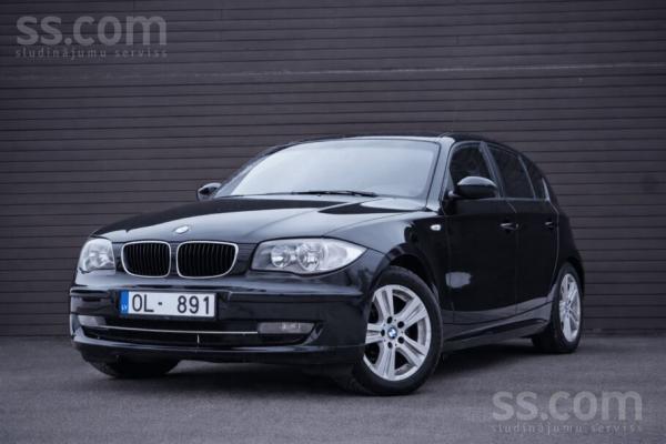 Black BMW 116 2009 in Riga, with an engine capacity of 1.60 L and mileage of 187 thousand km for 4790 €, photo 1 on AUTOMOTO.COM.LV