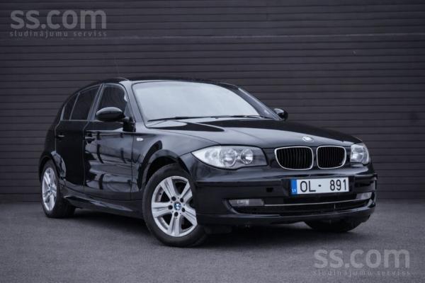 Black BMW 116 2009 in Riga, with an engine capacity of 1.60 L and mileage of 187 thousand km for 4790 €, photo 2 on AUTOMOTO.COM.LV