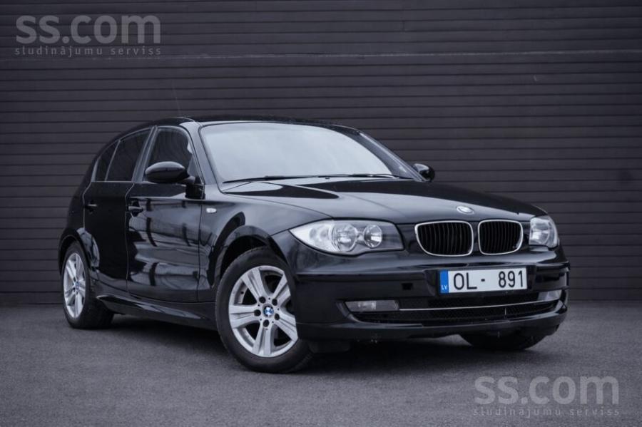 Black BMW 116 2009 in Riga, with an engine capacity of 1.60 L and mileage of 187 thousand km for 4790 €, photo 3 on AUTOMOTO.COM.LV