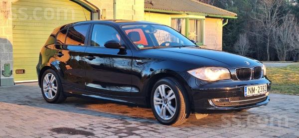 Black BMW 116 2009 in Jelgava, with an engine capacity of 1.60 L and mileage of 151 thousand km for 3299 €, photo 2 on AUTOMOTO.COM.LV