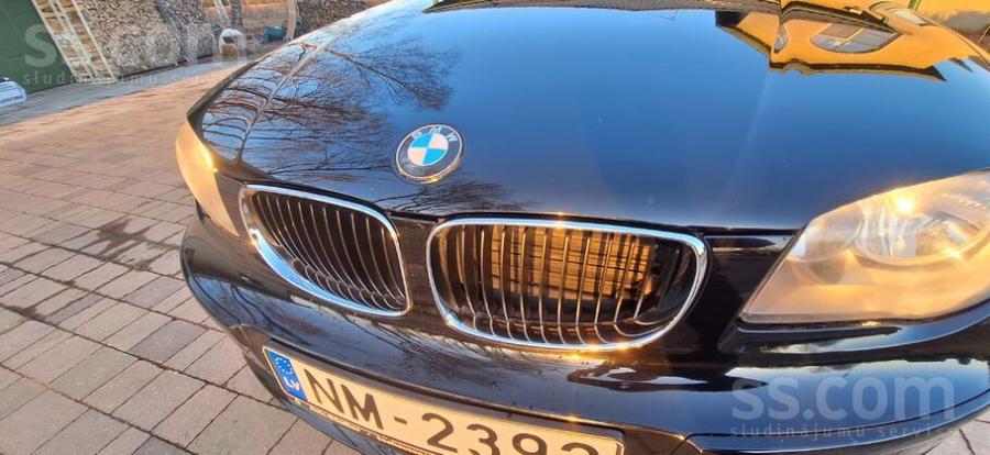 Black BMW 116 2009 in Jelgava, with an engine capacity of 1.60 L and mileage of 151 thousand km for 3299 €, photo 7 on AUTOMOTO.COM.LV