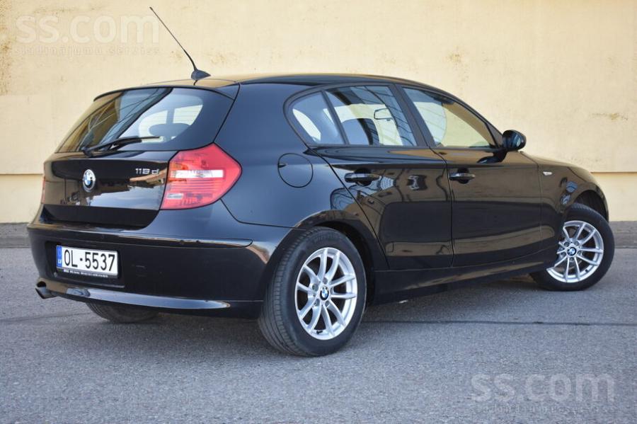Melns BMW 116 2009 Talsi, ar dzinēja tilpumu 2.00 L un nobraukumu 290 tūkst. km par 4300 €, foto 6 vietnē AUTOMOTO.COM.LV