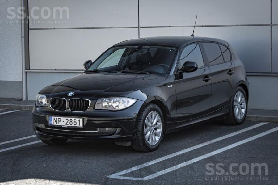 Black BMW 116 2010 in Riga, with an engine capacity of 2.00 L and mileage of 0 thousand km for 3500 €, photo 1 on AUTOMOTO.COM.LV