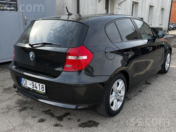 Black BMW 116 2010 in Daugavpils, with an engine capacity of 2.00 L and mileage of 0 thousand km for 4690 €, photo 6 on AUTOMOTO.COM.LV