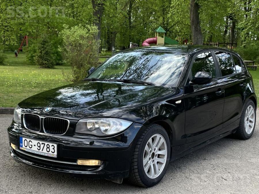 Черный БМВ 116 2011 в Огре, объемом двигателя 2.00 л и пробегом 235 тыс. км за 2990 €, фото 1 на AUTOMOTO.COM.LV