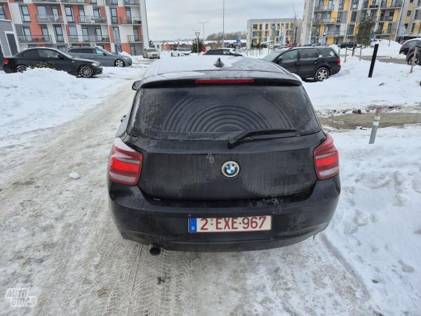 Black BMW 116 2012 in Klaipeda, with an engine capacity of 1.60 L and mileage of 190 thousand km for 5650 €, photo 5 on AUTOMOTO.COM.LV