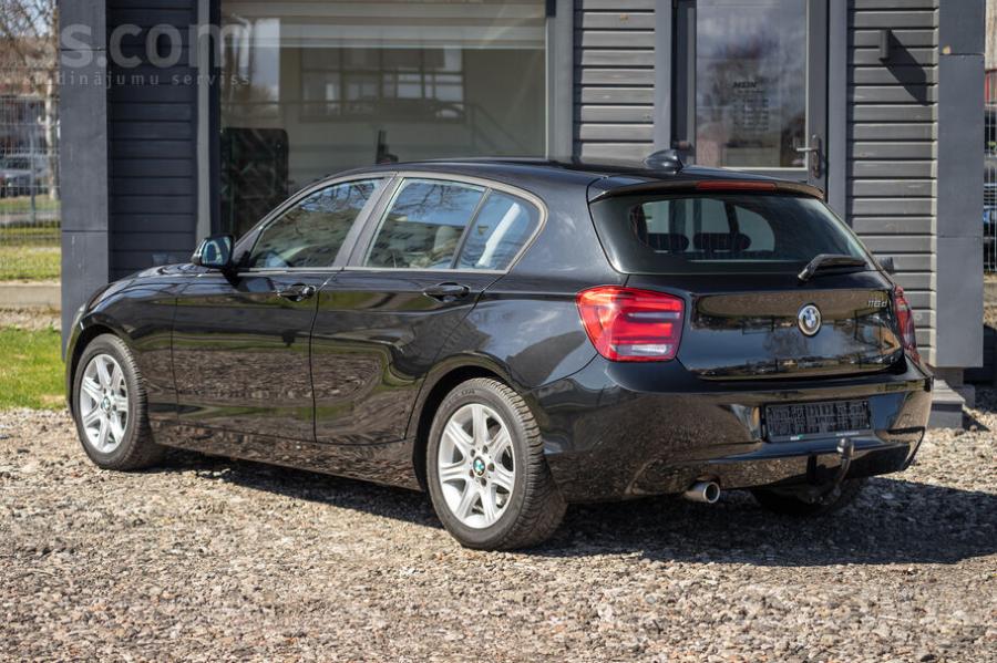 Melns BMW 116 2012 Liepāja, ar dzinēja tilpumu 1.60 L un nobraukumu 306 tūkst. km par 5900 €, foto 5 vietnē AUTOMOTO.COM.LV