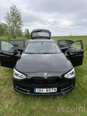 Melns BMW 116 2012 Rīga, ar dzinēja tilpumu 1.60 L un nobraukumu 200 tūkst. km par 6800 €, foto  vietnē AUTOMOTO.COM.LV