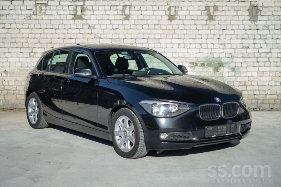 Black BMW 116 2012 in Liepaja, with an engine capacity of 1.60 L and mileage of 307 thousand km for 5900 €, photo 1 on AUTOMOTO.COM.LV