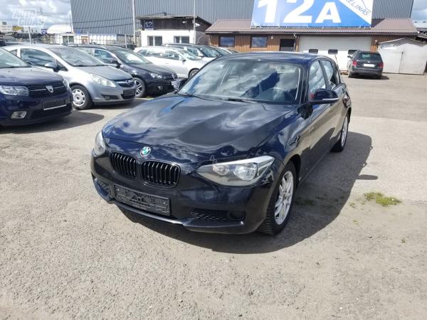 Black BMW 116 2013 in Kaunas, with an engine capacity of 1.60 L and mileage of 155 thousand km for 3750 €, photo 1 on AUTOMOTO.COM.LV