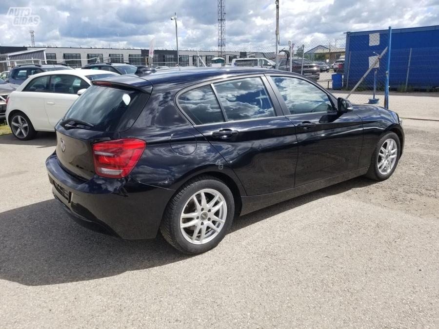 Melns BMW 116 2013 Kauņa, ar dzinēja tilpumu 1.60 L un nobraukumu 155 tūkst. km par 3750 €, foto 6 vietnē AUTOMOTO.COM.LV