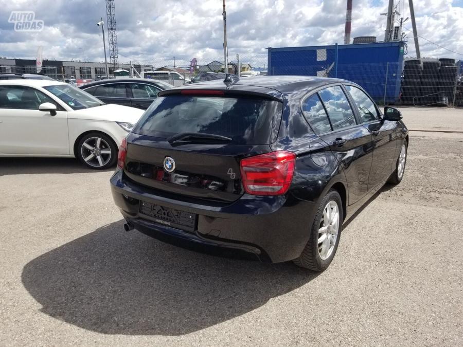Melns BMW 116 2013 Kauņa, ar dzinēja tilpumu 1.60 L un nobraukumu 155 tūkst. km par 3750 €, foto 7 vietnē AUTOMOTO.COM.LV