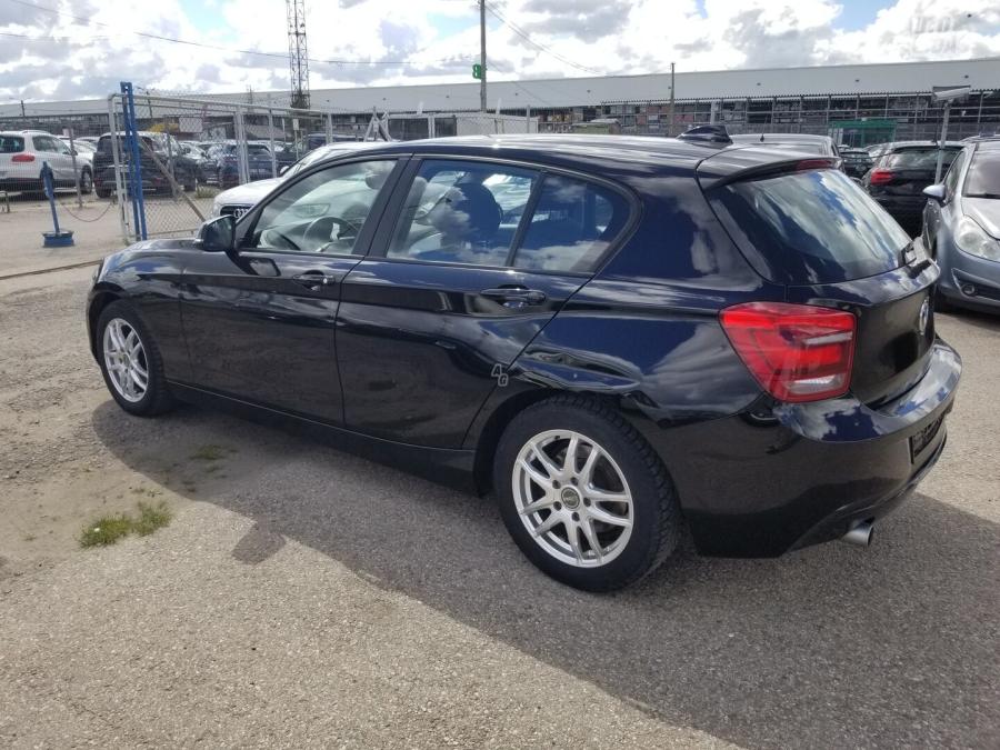 Melns BMW 116 2013 Kauņa, ar dzinēja tilpumu 1.60 L un nobraukumu 155 tūkst. km par 3750 €, foto 8 vietnē AUTOMOTO.COM.LV