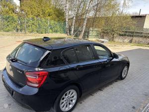 Black BMW 116 2013 in Utena, with an engine capacity of 1.60 L and mileage of 335 thousand km for 4400 €, photo 11 on AUTOMOTO.COM.LV