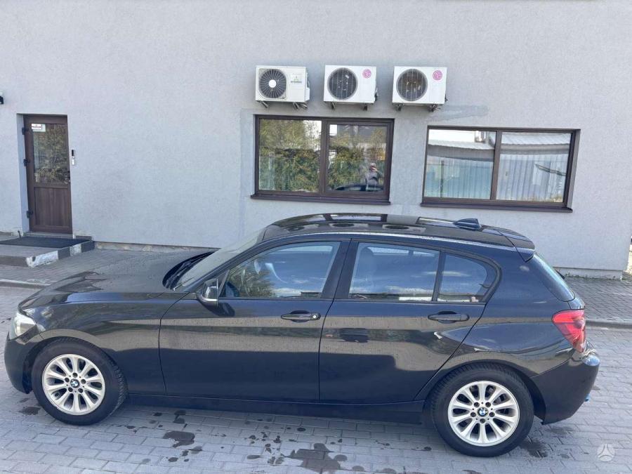 Black BMW 116 2013 in Utena, with an engine capacity of 1.60 L and mileage of 335 thousand km for 4400 €, photo 15 on AUTOMOTO.COM.LV