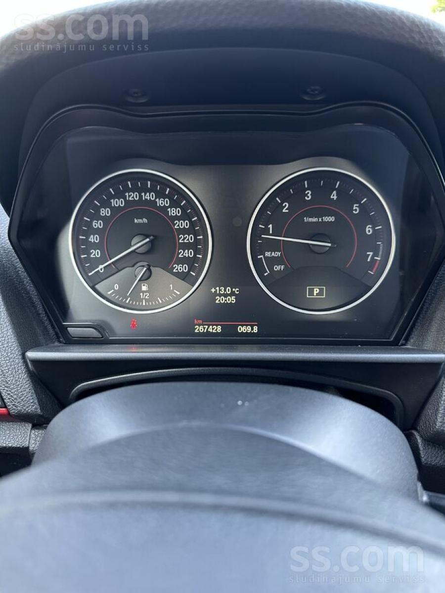 Black BMW 116 2014 in Jelgava, with an engine capacity of 1.60 L and mileage of 268 thousand km for 6700 €, photo 9 on AUTOMOTO.COM.LV