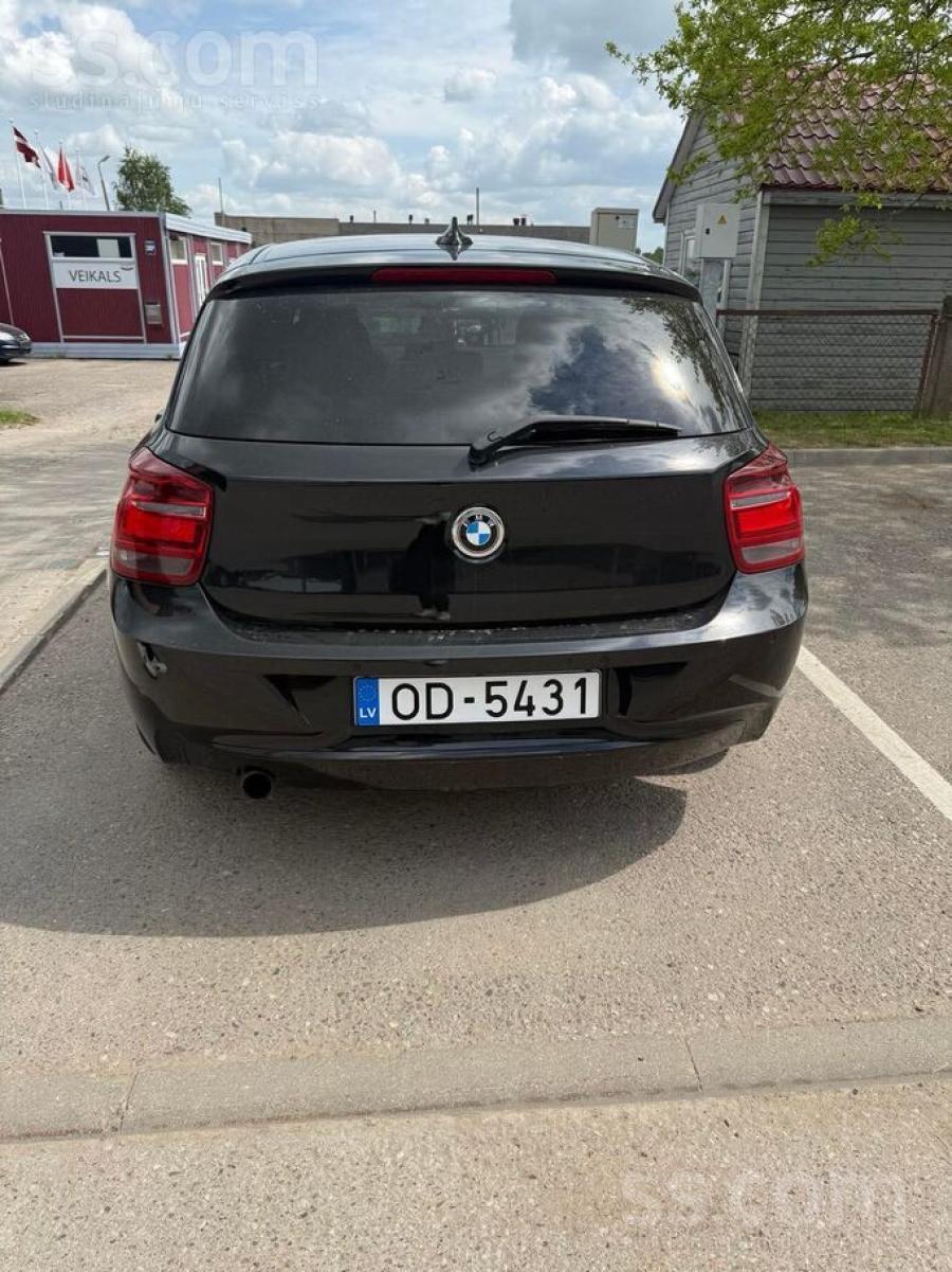 Black BMW 116 2014 in Jelgava, with an engine capacity of 1.60 L and mileage of 268 thousand km for 6700 €, photo 13 on AUTOMOTO.COM.LV