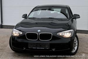 Black BMW 116 2014 in Kretinga, with an engine capacity of 1.60 L and mileage of 162 thousand km for 6699 €, photo 3 on AUTOMOTO.COM.LV