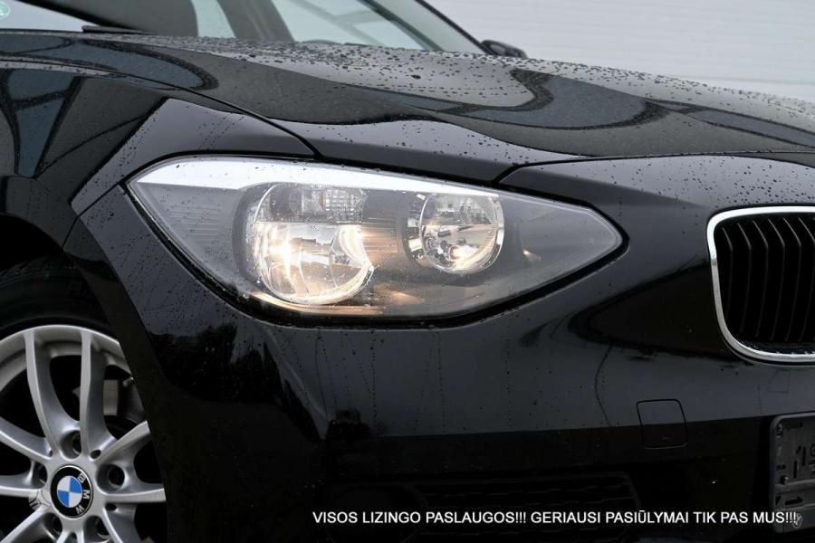 Black BMW 116 2014 in Kretinga, with an engine capacity of 1.60 L and mileage of 162 thousand km for 6699 €, photo 8 on AUTOMOTO.COM.LV