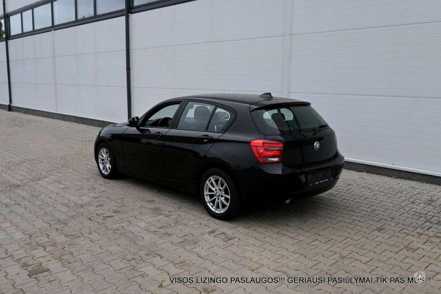 Black BMW 116 2014 in Kretinga, with an engine capacity of 1.60 L and mileage of 162 thousand km for 6699 €, photo 16 on AUTOMOTO.COM.LV
