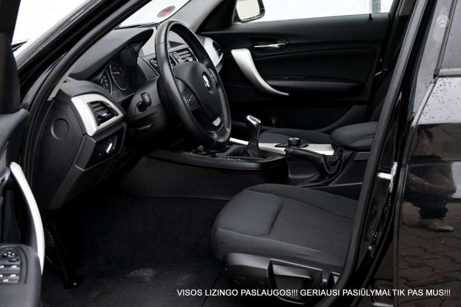 Black BMW 116 2014 in Kretinga, with an engine capacity of 1.60 L and mileage of 162 thousand km for 6699 €, photo 17 on AUTOMOTO.COM.LV