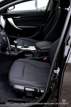 Black BMW 116 2014 in Kretinga, with an engine capacity of 1.60 L and mileage of 162 thousand km for 6699 €, photo 18 on AUTOMOTO.COM.LV