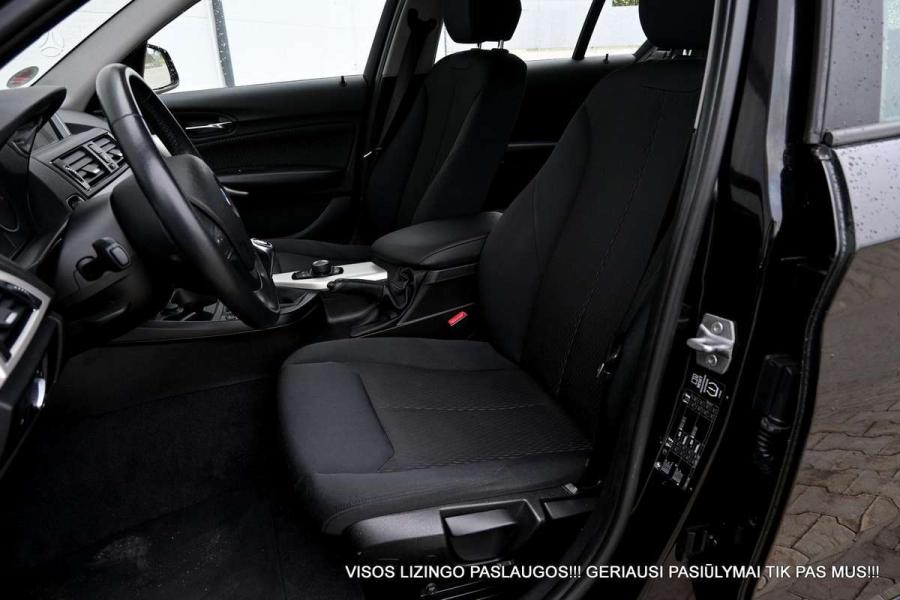 Black BMW 116 2014 in Kretinga, with an engine capacity of 1.60 L and mileage of 162 thousand km for 6699 €, photo 19 on AUTOMOTO.COM.LV