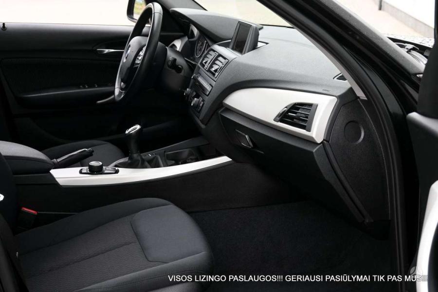 Black BMW 116 2014 in Kretinga, with an engine capacity of 1.60 L and mileage of 162 thousand km for 6699 €, photo 24 on AUTOMOTO.COM.LV