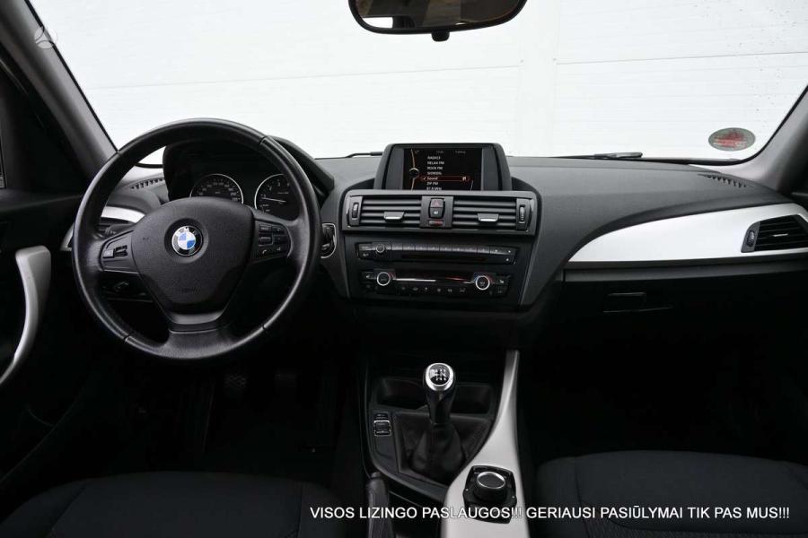 Black BMW 116 2014 in Kretinga, with an engine capacity of 1.60 L and mileage of 162 thousand km for 6699 €, photo 27 on AUTOMOTO.COM.LV