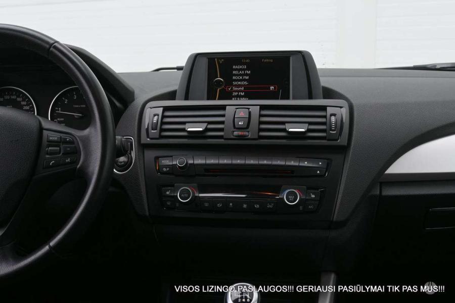 Black BMW 116 2014 in Kretinga, with an engine capacity of 1.60 L and mileage of 162 thousand km for 6699 €, photo 29 on AUTOMOTO.COM.LV