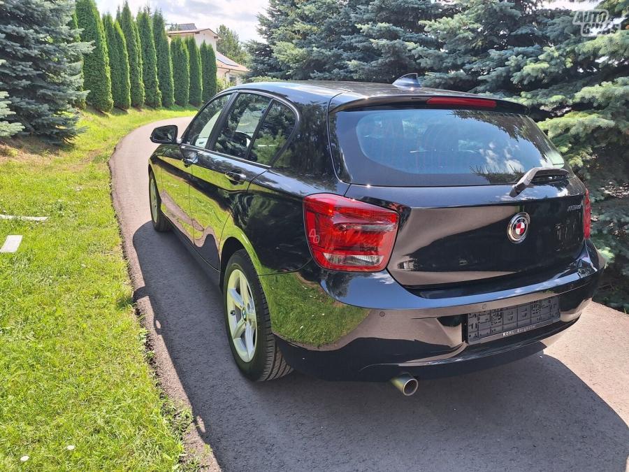 Black BMW 116 2014 in Utena, with an engine capacity of 2.00 L and mileage of 323 thousand km for 6550 €, photo 6 on AUTOMOTO.COM.LV