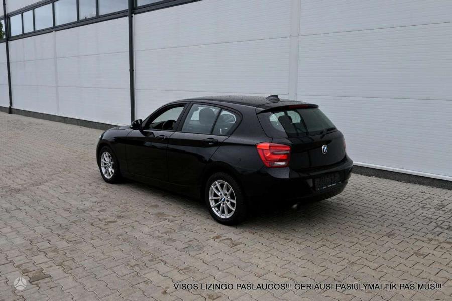 Black BMW 116 2014 in Kretinga, with an engine capacity of 1.60 L and mileage of 162 thousand km for 5950 €, photo 16 on AUTOMOTO.COM.LV