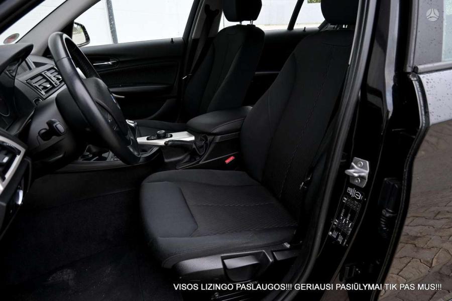 Black BMW 116 2014 in Kretinga, with an engine capacity of 1.60 L and mileage of 162 thousand km for 5950 €, photo 19 on AUTOMOTO.COM.LV