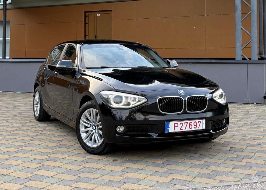 Black BMW 116 2014 in Druskininkai, with an engine capacity of 1.60 L and mileage of 140 thousand km for 6500 €, photo 1 on AUTOMOTO.COM.LV