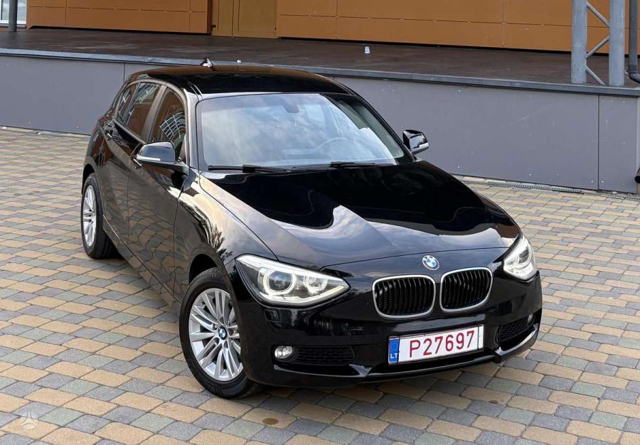 Black BMW 116 2014 in Druskininkai, with an engine capacity of 1.60 L and mileage of 140 thousand km for 6500 €, photo 15 on AUTOMOTO.COM.LV