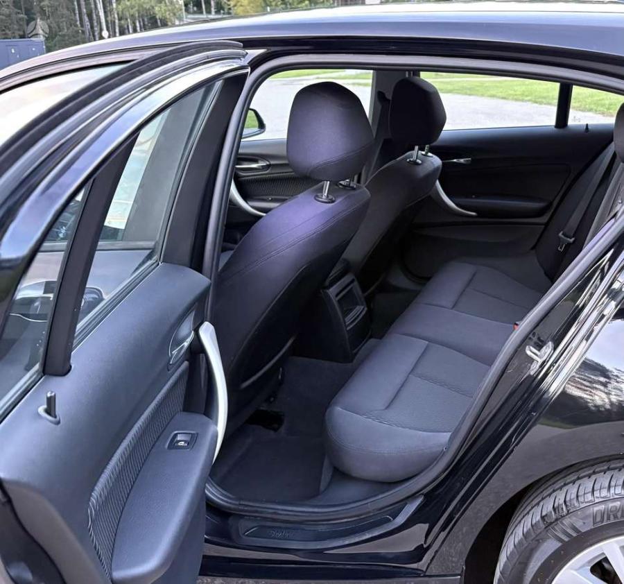 Black BMW 116 2014 in Druskininkai, with an engine capacity of 1.60 L and mileage of 140 thousand km for 6500 €, photo 21 on AUTOMOTO.COM.LV
