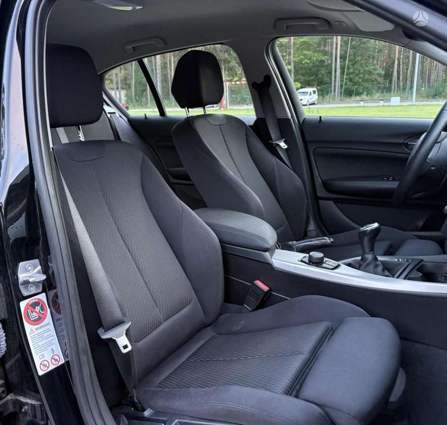 Black BMW 116 2014 in Druskininkai, with an engine capacity of 1.60 L and mileage of 140 thousand km for 6500 €, photo 24 on AUTOMOTO.COM.LV