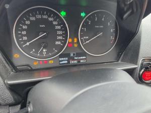 Black BMW 116 2014 in Kaunas, with an engine capacity of 1.60 L and mileage of 230 thousand km for 2800 €, photo 6 on AUTOMOTO.COM.LV