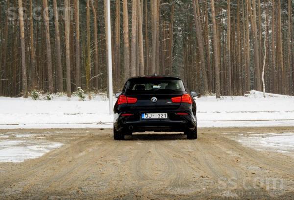 Black BMW 116 2015 in Riga, with an engine capacity of 1.50 L and mileage of 232 thousand km for 8990 €, photo 7 on AUTOMOTO.COM.LV