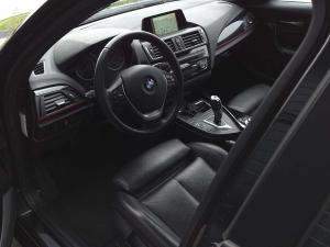 Black BMW 116 2015 in Kaunas, with an engine capacity of 1.50 L and mileage of 272 thousand km for 8999 €, photo 12 on AUTOMOTO.COM.LV